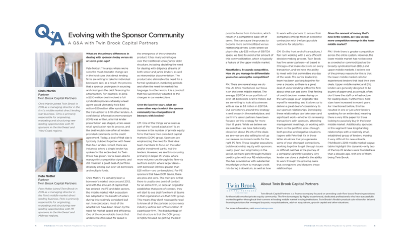 Evolving with the Sponsor Community - TPG Twin Brook Capital Partners
